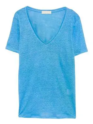 PUROTATTO V-neck T-shirt - Blue