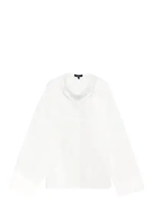 Soeur Umea Funnel-neck Blouse - White