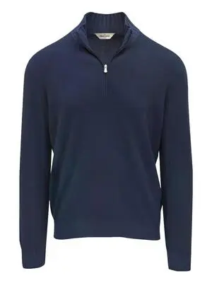 GRAN SASSO Half-zip Top - Blue