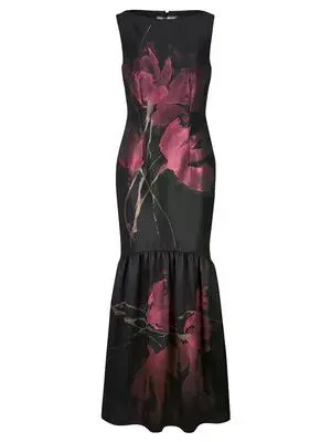 Talbot Runhof Monarchy1 Floral Maxi Dress - Black