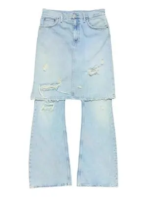 Acne Studios Panelled Flare Jeans - Blue