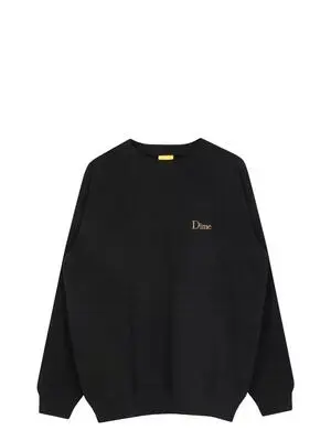 DIME Logo-embroidered Crewneck Sweatshirt - Black