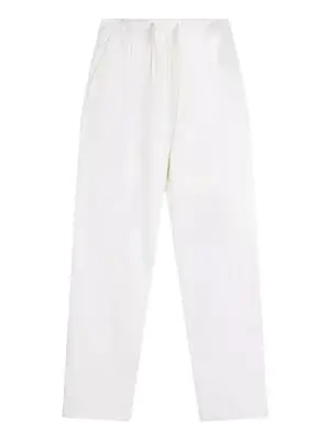 PANAMA ROUTE Drawstring Track Pants - White