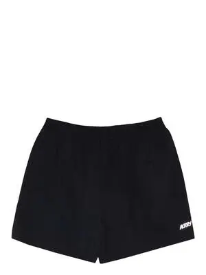 AUTRY Elastic-waist Mini Shorts - Black