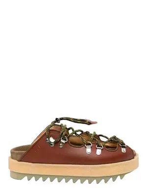 Sacai Lace-up Sandals - Brown