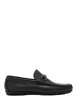 Magnanni Ring-detail Loafers - Black