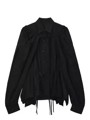 YOHJI YAMAMOTO Balloon-Sleeve Drawstring Top