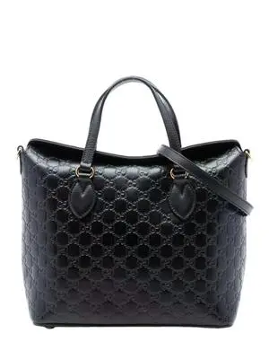 Gucci Sima Linea A Satchel - Black
