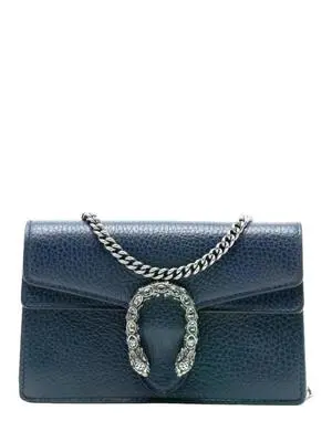Gucci Mini Leather Dionysus Crossbody Bag - Blue