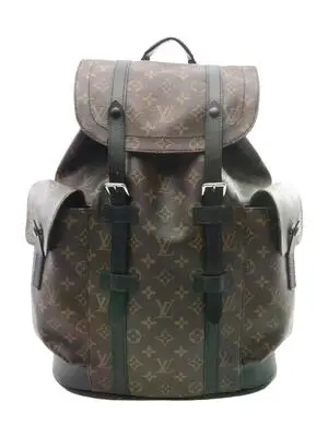LOUIS VUITTON 2018 Monogram Macassar Christopher Mm Backpack - Brown