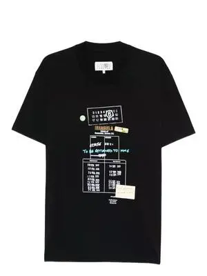 MAISON MARGIELA Graphic Print T-shirt - Black