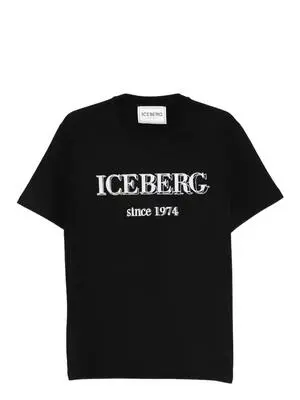 Iceberg Logo T-shirt - Black