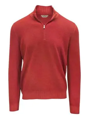 GRAN SASSO Half-zip Sweater - Orange