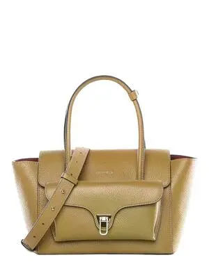 COCCINELLE Medium Tote Bag With Front Pocket - Neutrals