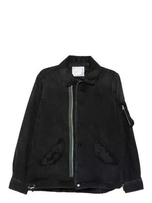 Sacai Zip Denim Jacket - Black