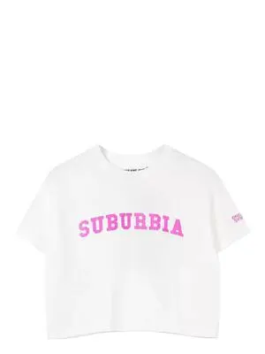 DREAMLAND SYNDICATE Suburbia Cropped T-shirt - White