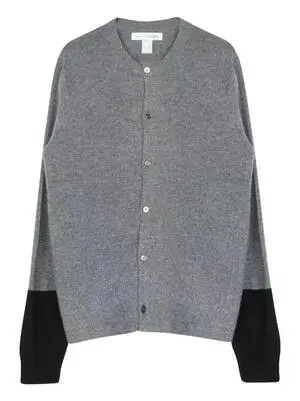 Comme Des Garçons Colour-block Cardigan - Grey