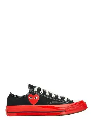 COMME DES GARÇONS PLAY X CONVERSE Heart-motif Sneakers - Black