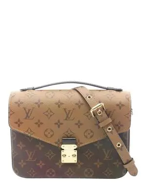 LOUIS VUITTON 2021-2026 Monogram Reverse Pochette Metis Satchel - Brown
