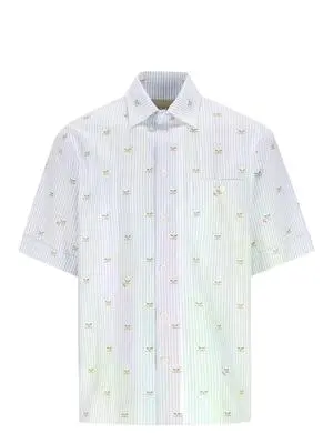 Valentino Garavani Le Chat De La Maison-print Shirt - Blue
