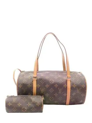 LOUIS VUITTON 2003 Monogram Papillon 30 Handbag - Brown