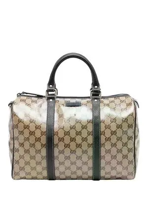 Gucci Gg Crystal Joy Boston Bag - Brown
