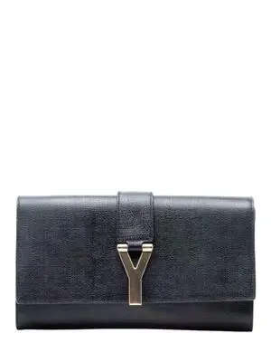 Saint Laurent 2000-2012 Leather Chyc Ligne Clutch - Black