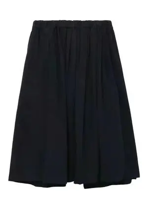 Comme Des Garçons Pleated Midi Skirt - Black