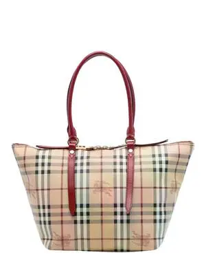Burberry 2000-2017 Small Haymarket Check Salisbury Tote Bag - Brown