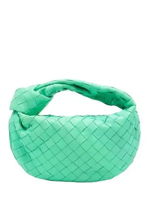 Bottega Veneta Mini Nappa Intrecciato Jodie Hobo Bag - Green