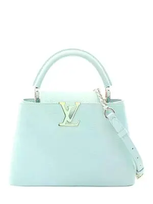 LOUIS VUITTON 2021-2025 Taurillon Capucines Bb Satchel - Blue