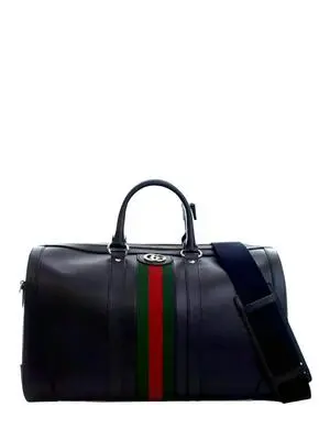 Gucci 2016-2025 Medium Savoy Duffle Travel Bag - Blue