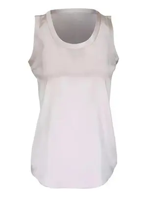 Lafayette 148 New York Sleeveless Satin Top - White