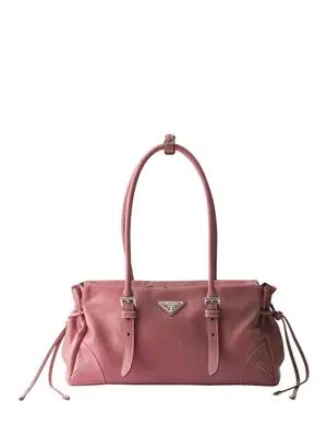 Prada Leather Tote Bag - Pink