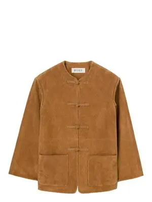 RÓHE Marie Suede Jacket - Brown