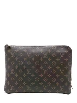 LOUIS VUITTON 2018 Monogram Etui Voyage Mm Clutch - Brown