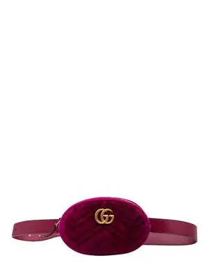 Gucci Gg Marmont Matelassé Belt Bag - Purple