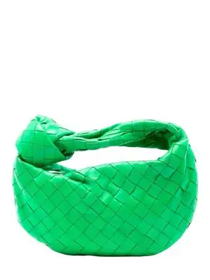 Bottega Veneta Mini Nappa Intrecciato Jodie Hobo Bag - Green