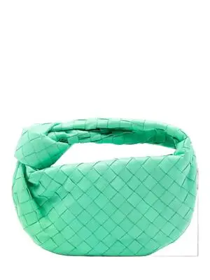 Bottega Veneta Mini Nappa Intrecciato Jodie Hobo Bag - Green