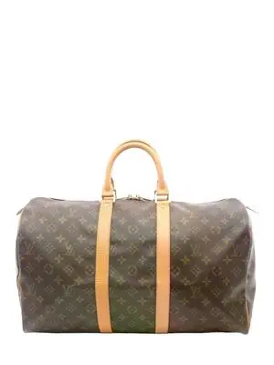 LOUIS VUITTON 2000 Monogram Keepall 45 Travel Bag - Brown