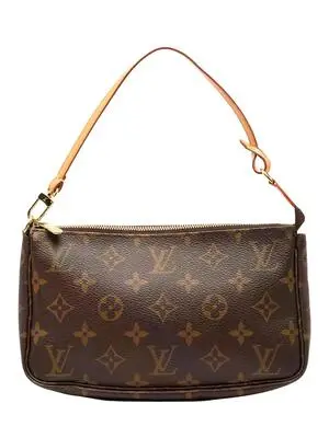 LOUIS VUITTON 2002 Monogram Pochette Accessoires - Brown