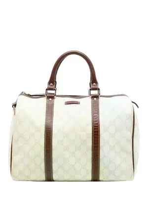 Gucci Gg Supreme Joy Boston Bag - White