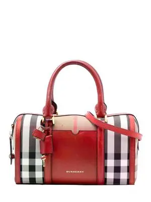 Burberry House Check Alchester Sactorial Boston Bag - Brown