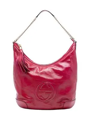Gucci 2016-2025 Patent Soho Shoulder Bag - Pink