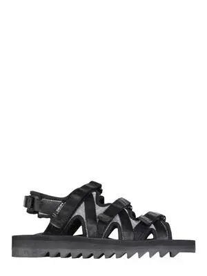 Suicoke Touch-strap Flat Sandals - Black