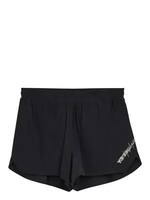 Y3 Signature Print Shorts - Black