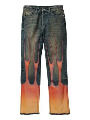 WHO DECIDES WAR BY EV BRAVADO Flame Denim Jeans - Multi