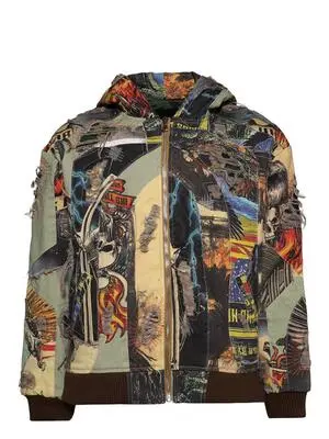 WHO DECIDES WAR BY EV BRAVADO Vintage Zip-up Jacket - Multi