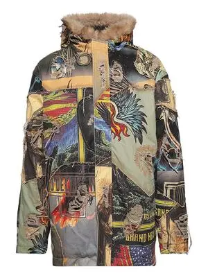 WHO DECIDES WAR BY EV BRAVADO Vintage Graphic Parka - Multi