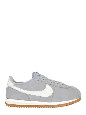 Nike Cortez Suede Sneakers Light Smoke, Light Orewood Brown, & Sail